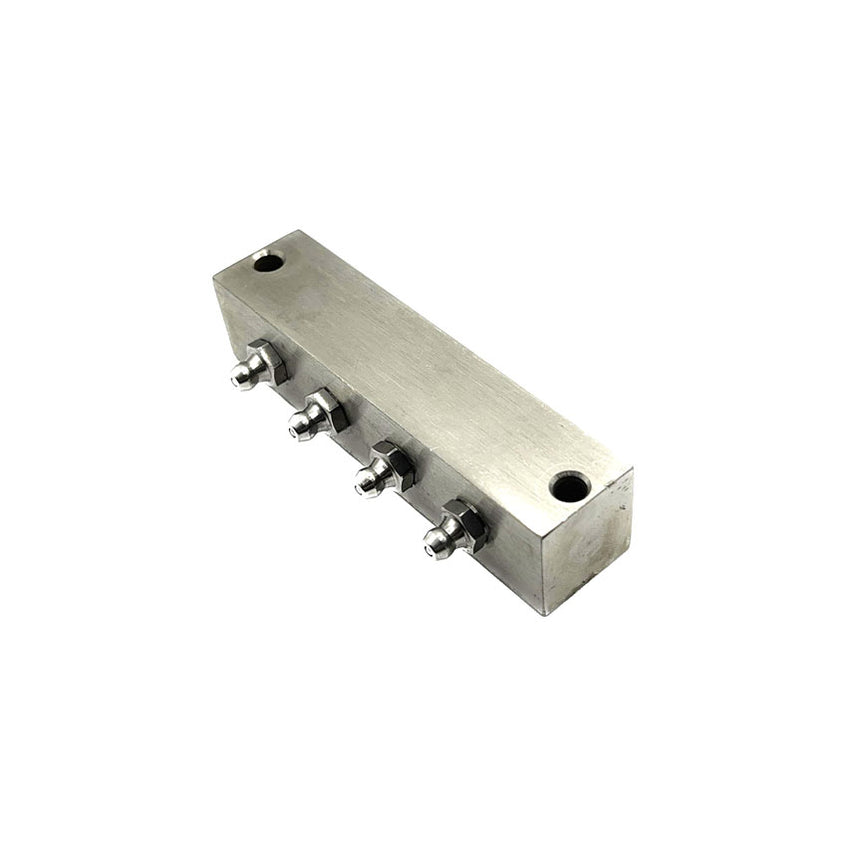 Stainless Grease Block with Grease Nipples — Fat Adder - Remote Grease ...